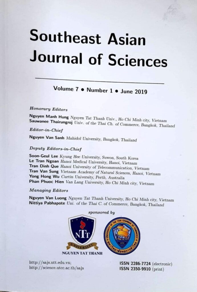 Southeast Asian Journal of Sciences – สำนักหอสมุด